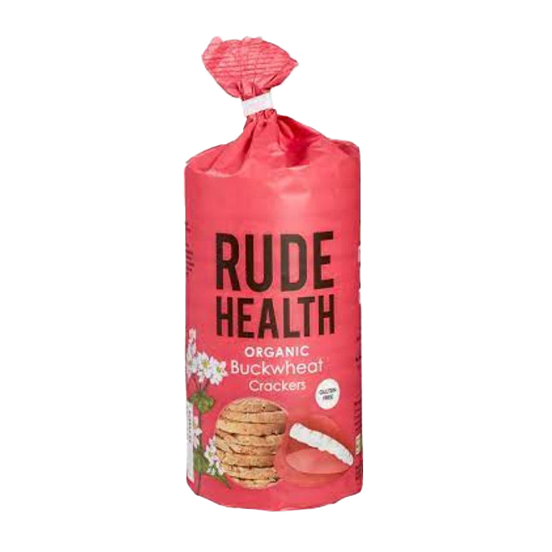RUDE HEALTH Buckwheat & Chia Crackers, 150g - Organic, Vegan, Gluten F